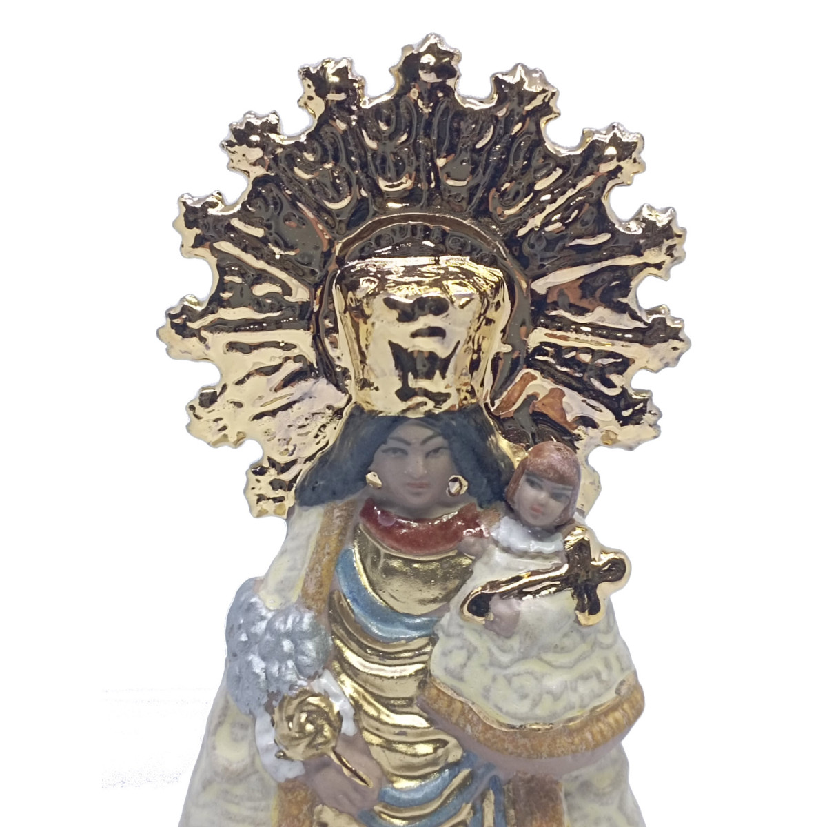 Virgen de los desamparados en porcelana de 16cm.
